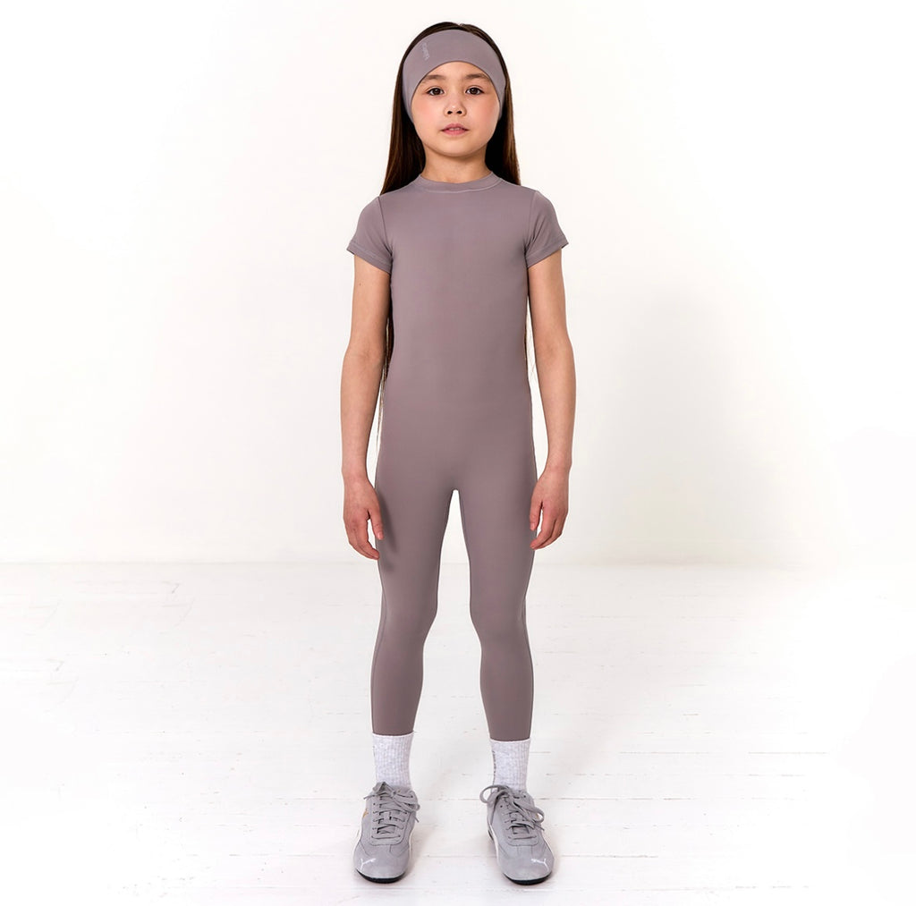 Blanca Sport Girls Grey Unitard | Nuvola Childrenswear